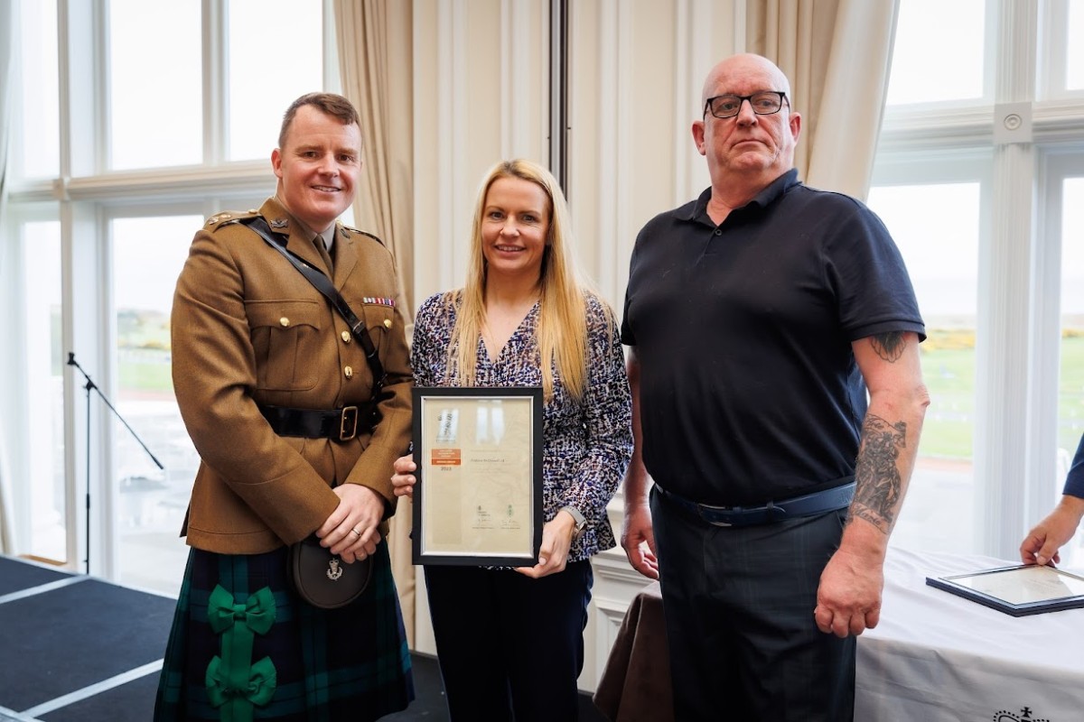 Wallace McDowall presented with Bronze Armed Forces Covenant Award ...